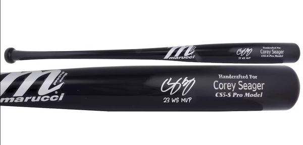 Corey Seager Signed World Series Marucci Bat – Signature Collectibles